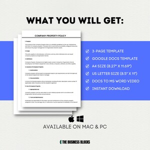 Company Property Policy Template: Corporate Asset Management (google ...