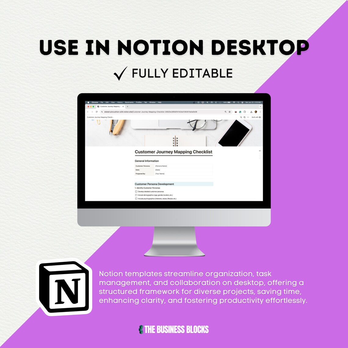 Notion Customer Journey Mapping Checklist Template - Etsy
