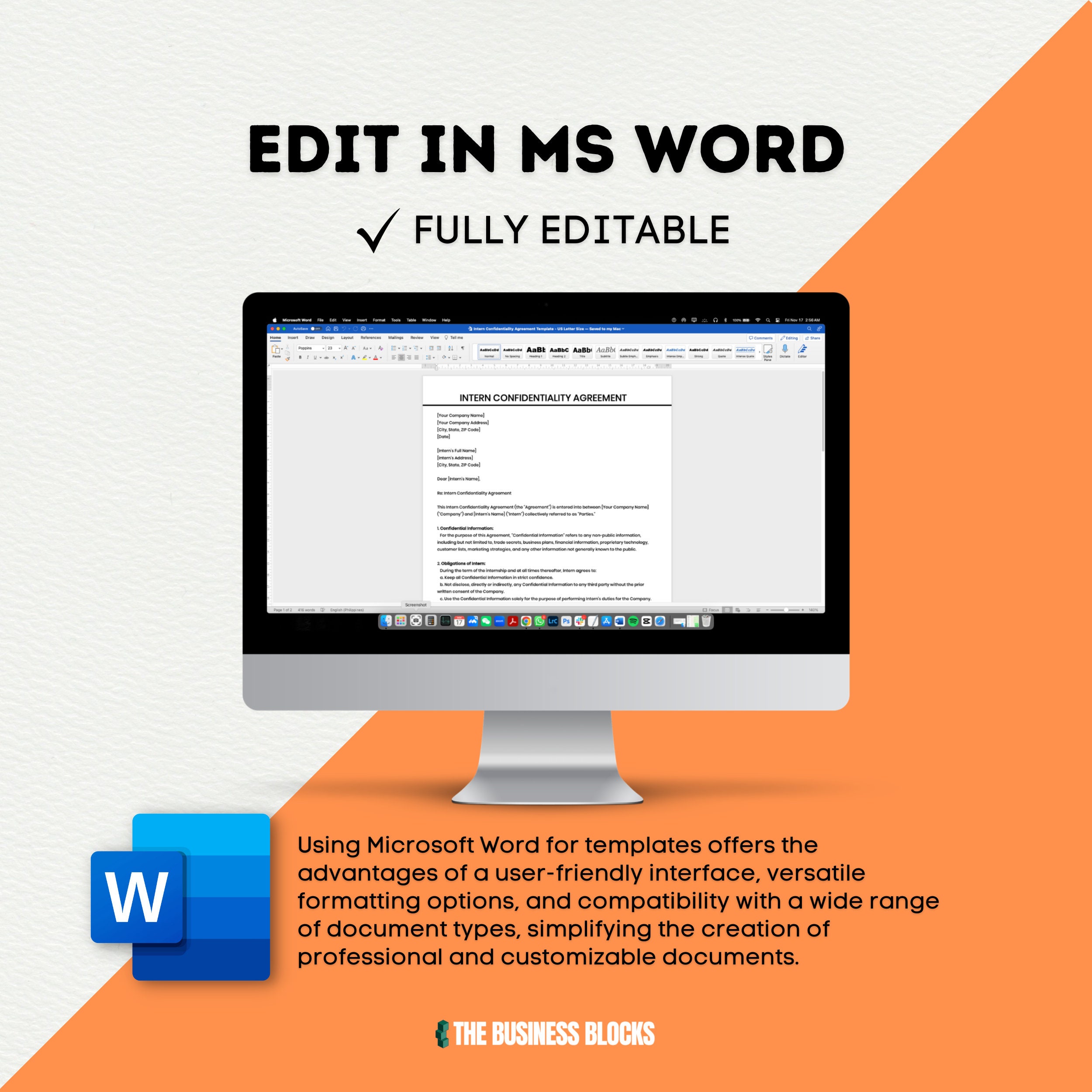 Intern Confidentiality Agreement Template Non-disclosure Agreement for ...