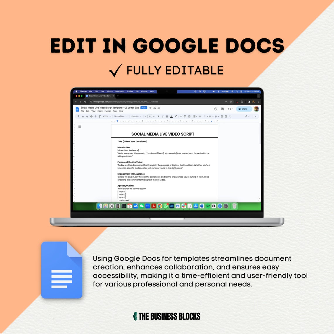 Social Media Live Video Script Template: Content Planning (digital ...