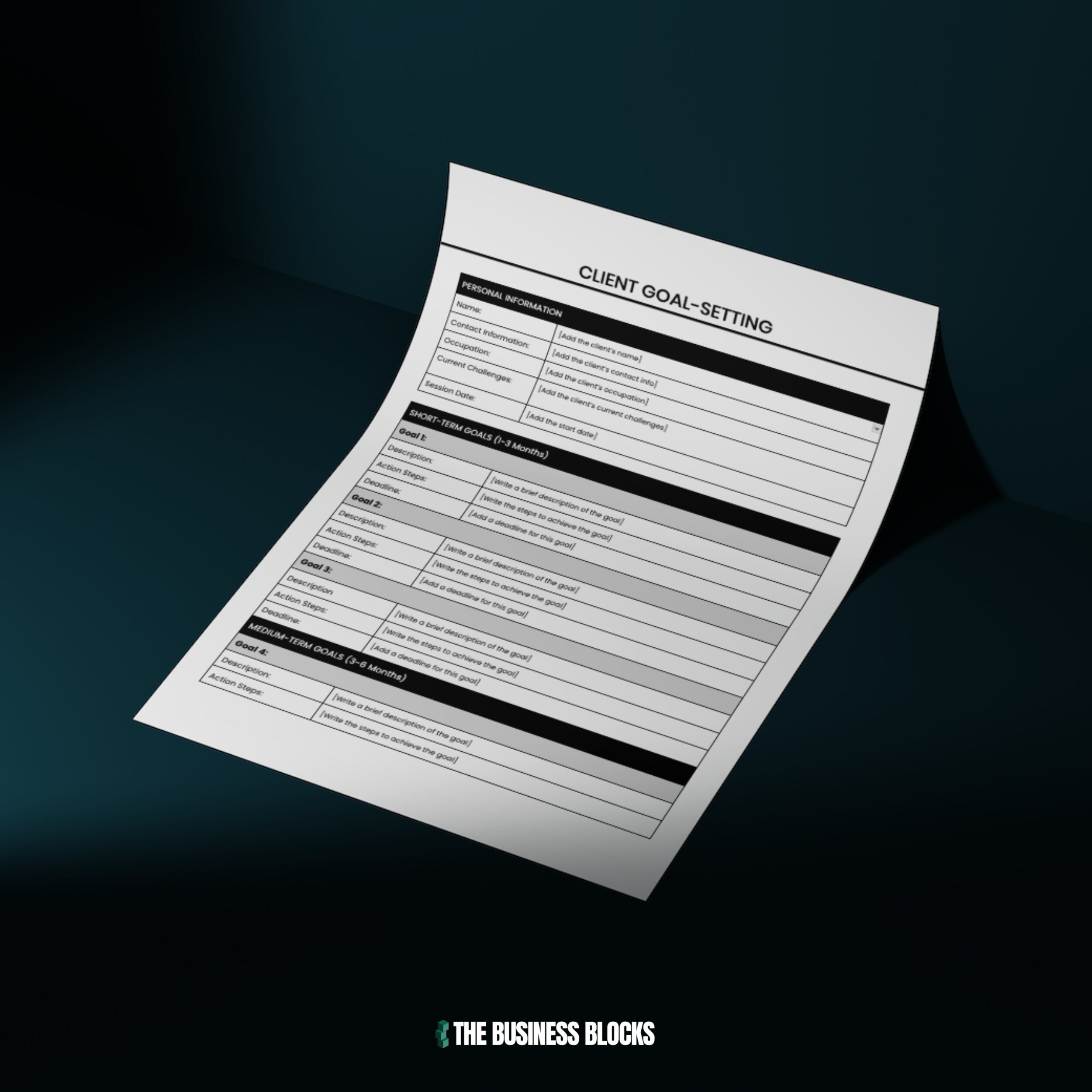 Client Goal-setting Template for Freelance Coaching Session Goal ...