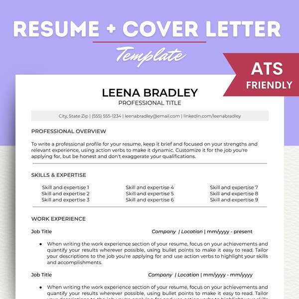 Basic Cover Letter - Etsy