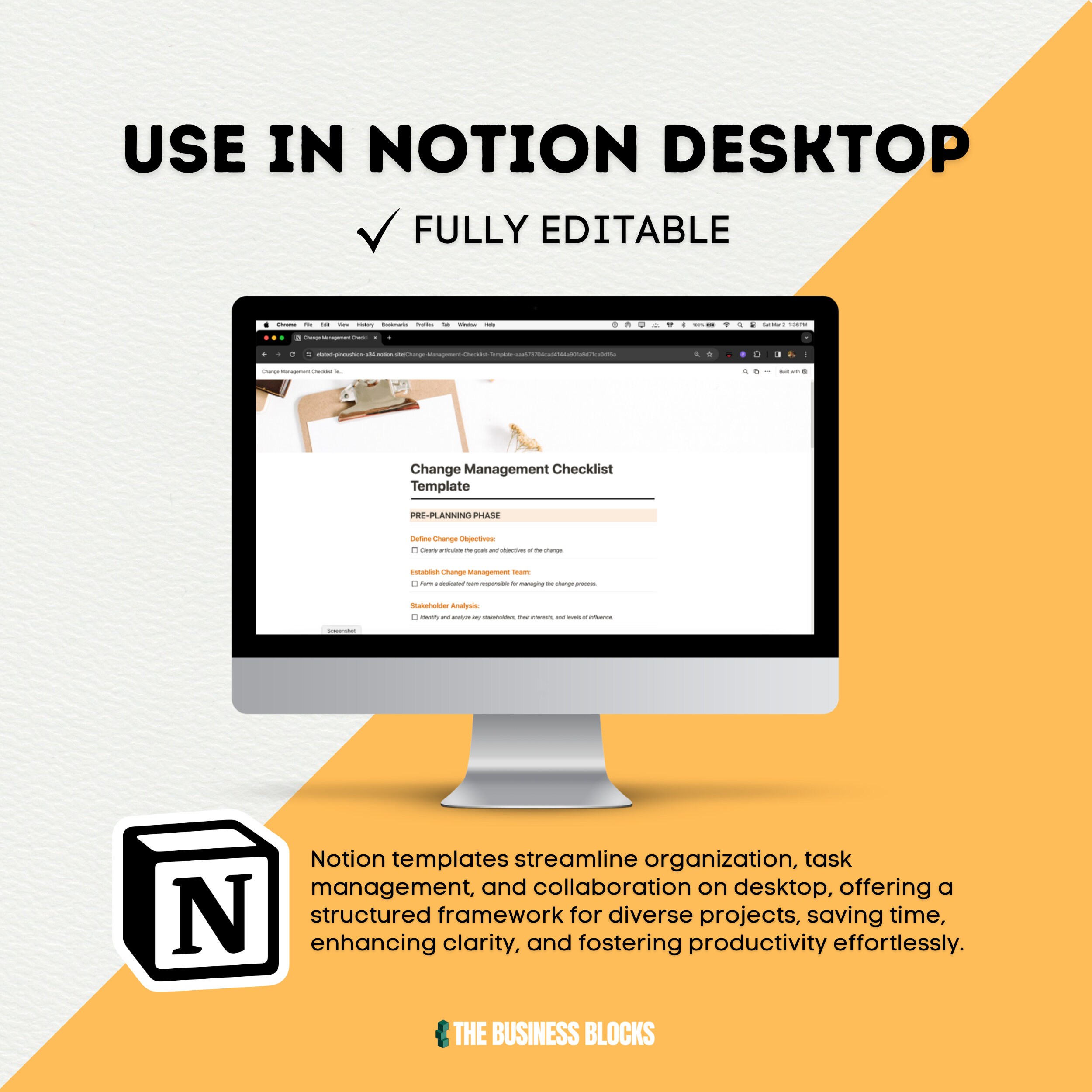 Notion Change Management Checklist Template: Project Change Control - Etsy