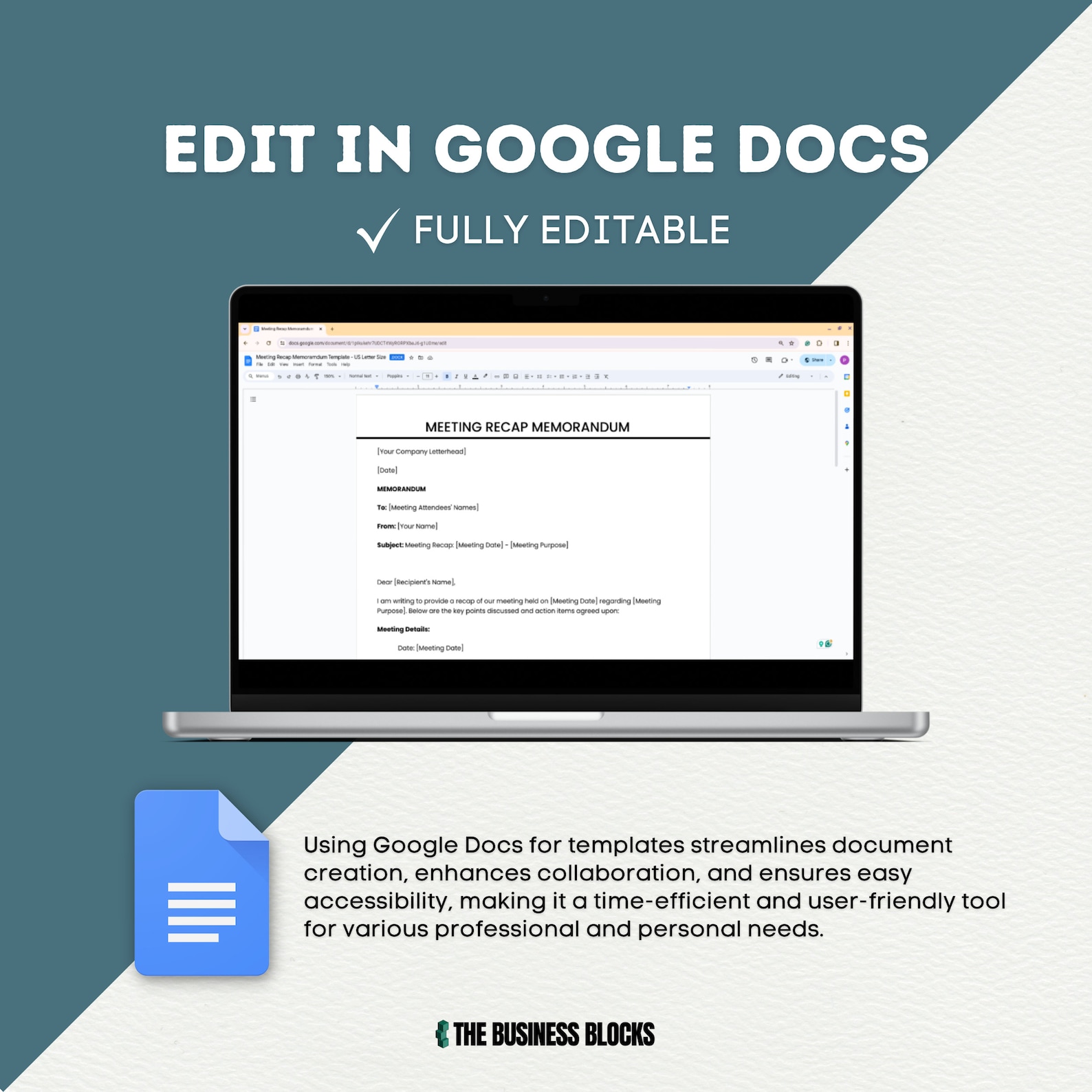 Meeting Recap Memorandum Template: Professional Business Summary ...