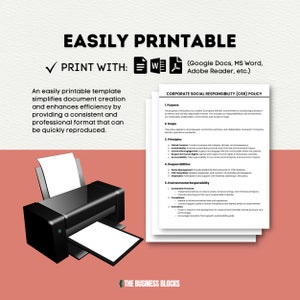 Corporate Social Responsibility (CSR) Policy Template CSR Policy ...