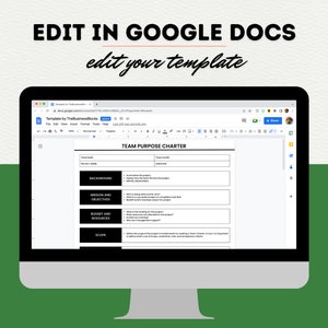 Project Charter Template Project Status Report Team Charter Project ...