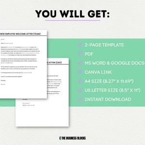 New Employee Welcome Letter Template: Editable Onboarding (canva ...