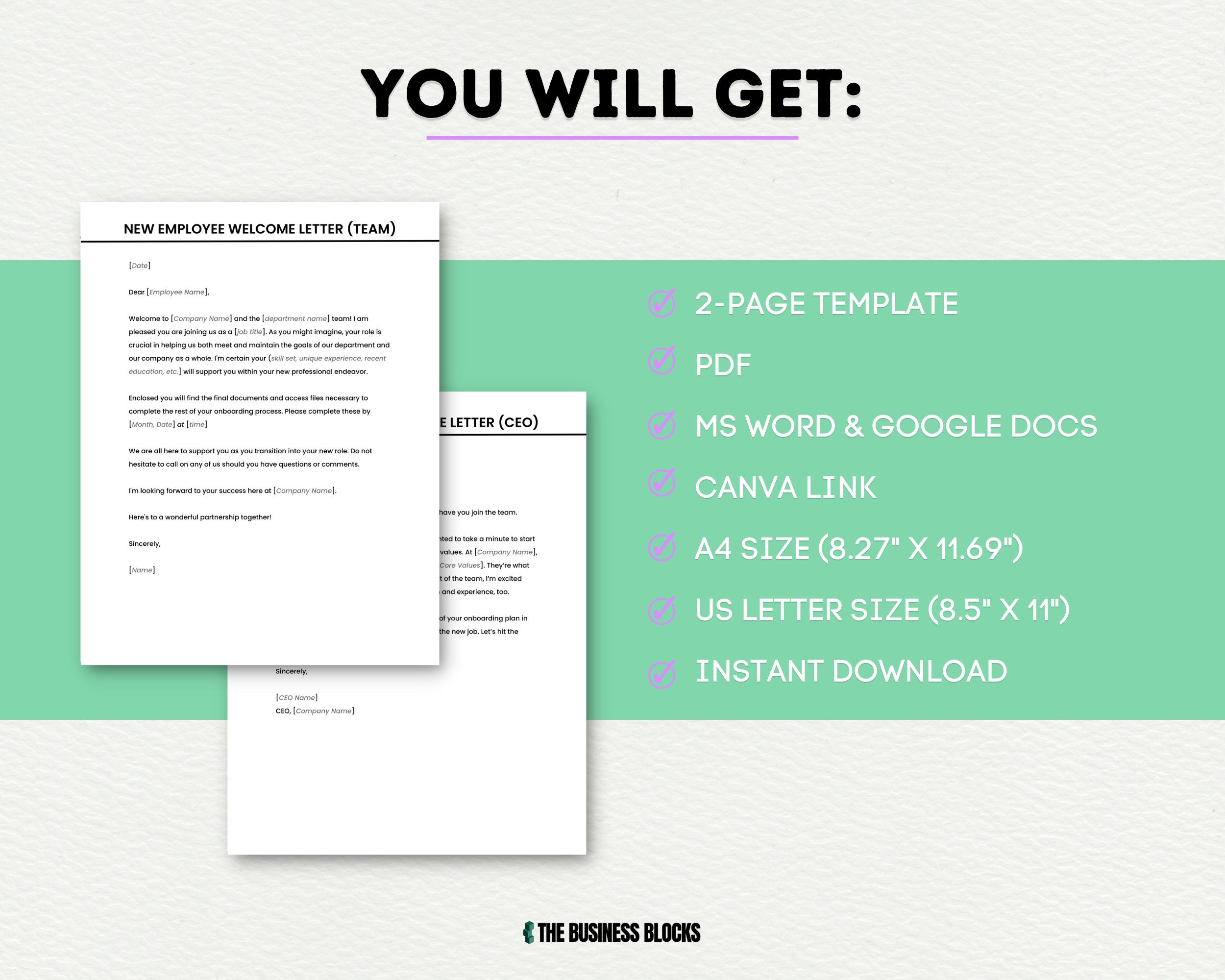 New Employee Welcome Letter Template: Editable Onboarding (canva ...
