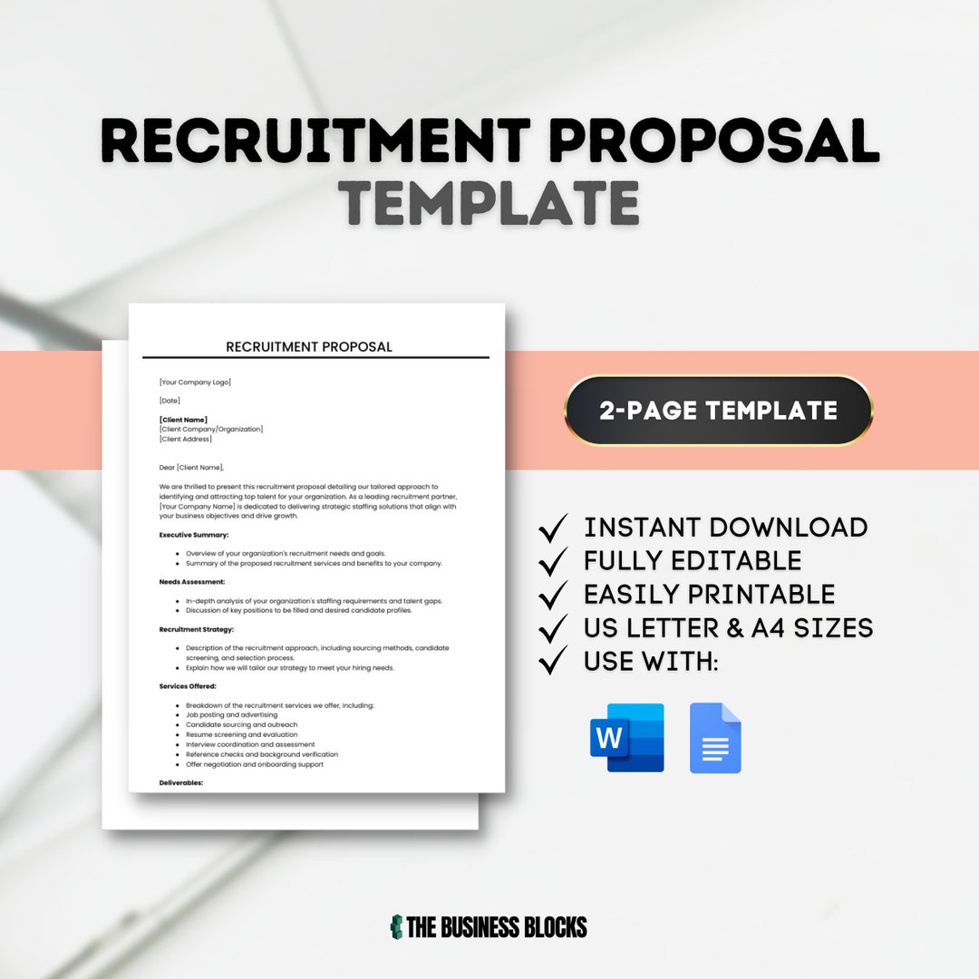 Recruitment Proposal Template Proposal for Recruitment Services ...