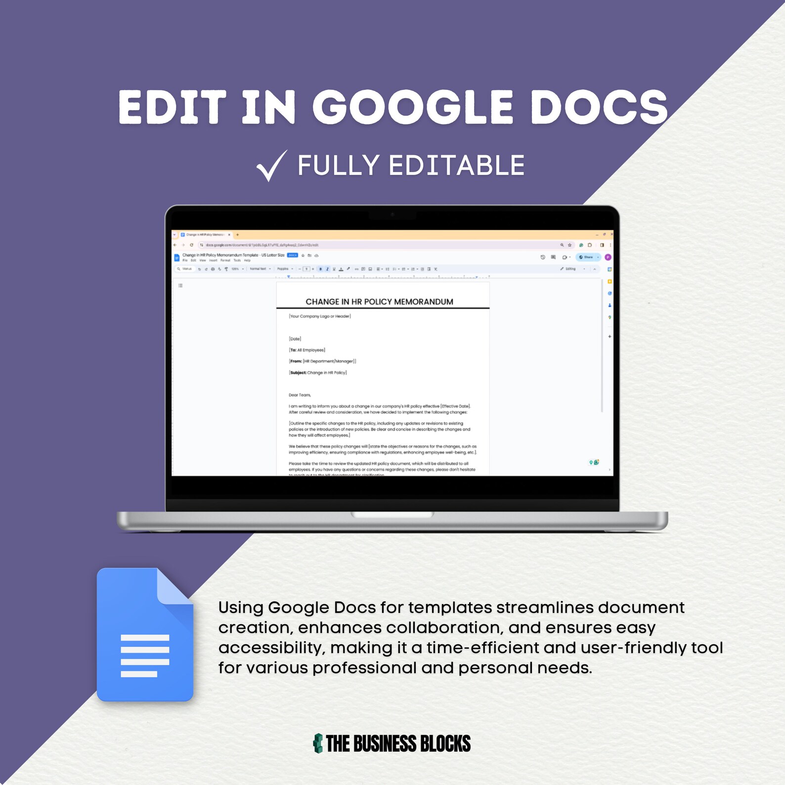 HR Policy Change Memorandum Template (google Docs, MS Word) - Etsy