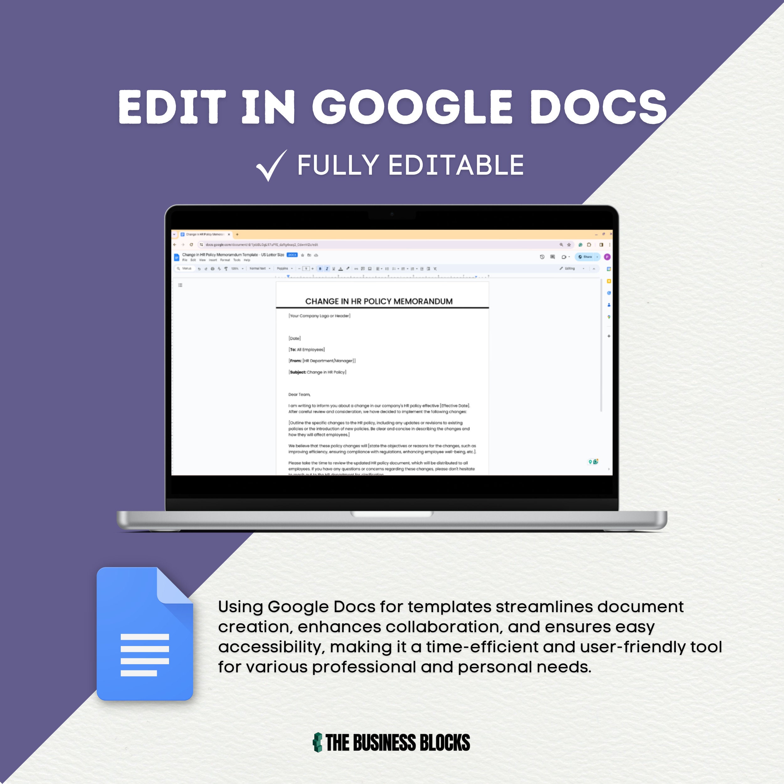 HR Policy Change Memorandum Template (google Docs, MS Word) - Etsy