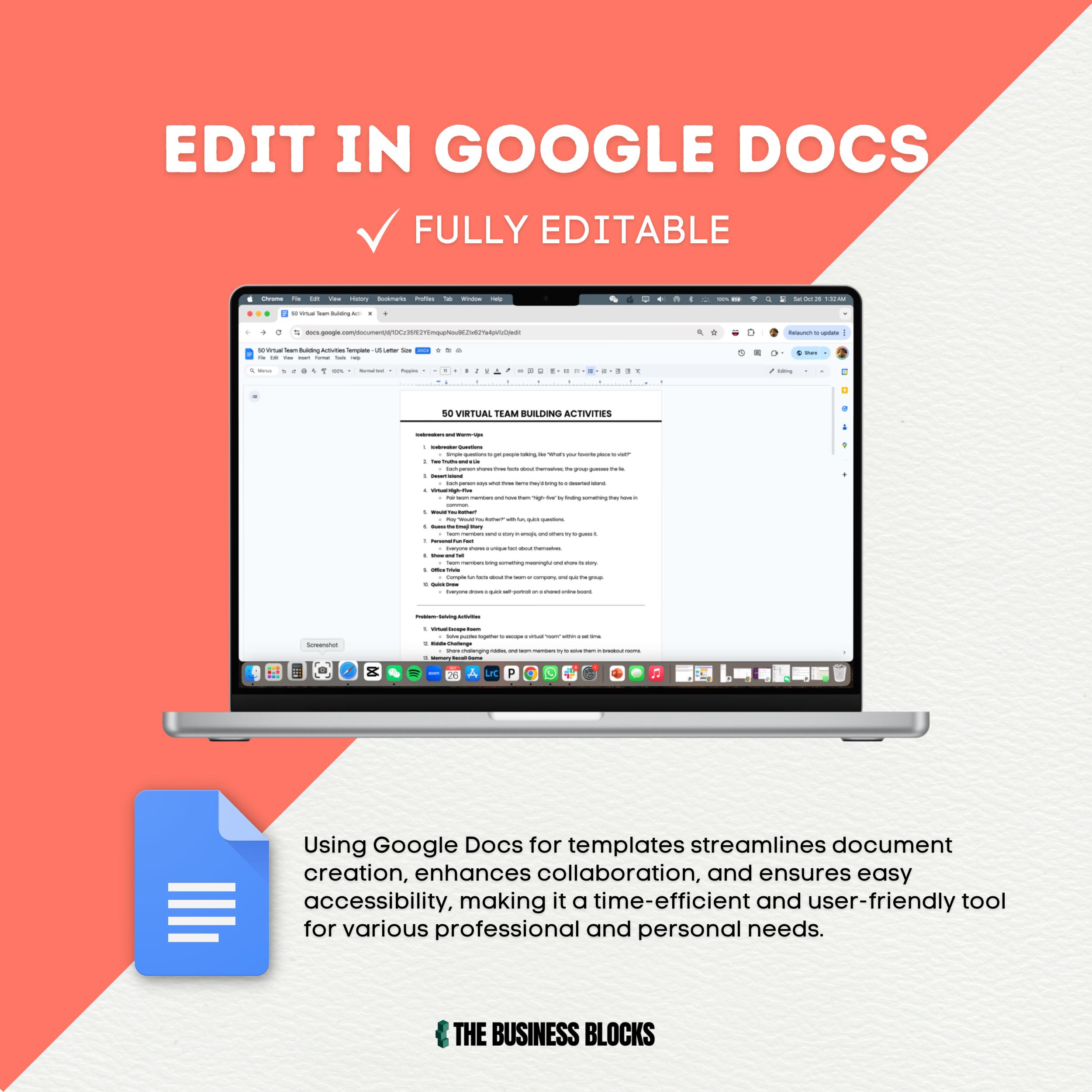 50 Virtual Team Building Activities Template (google Docs & MS Word) - Etsy