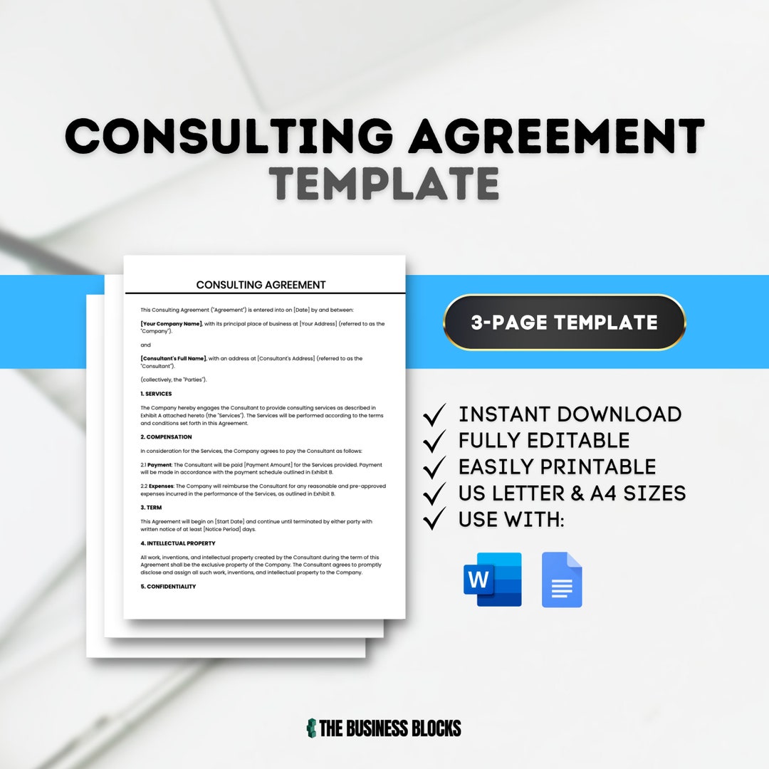 Consulting Agreement Template Consulting Services Contract Consultant ...