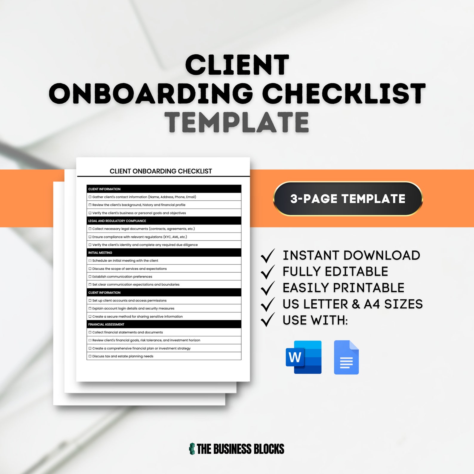 Client Onboarding Checklist Template: Customizable Process Guide ...