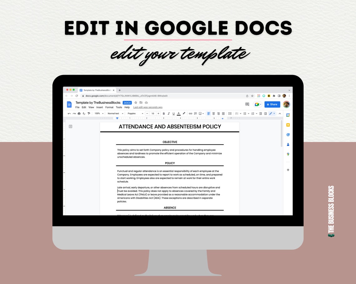 Employee Attendance Policy Template: Editable HR Forms (canva, Google ...