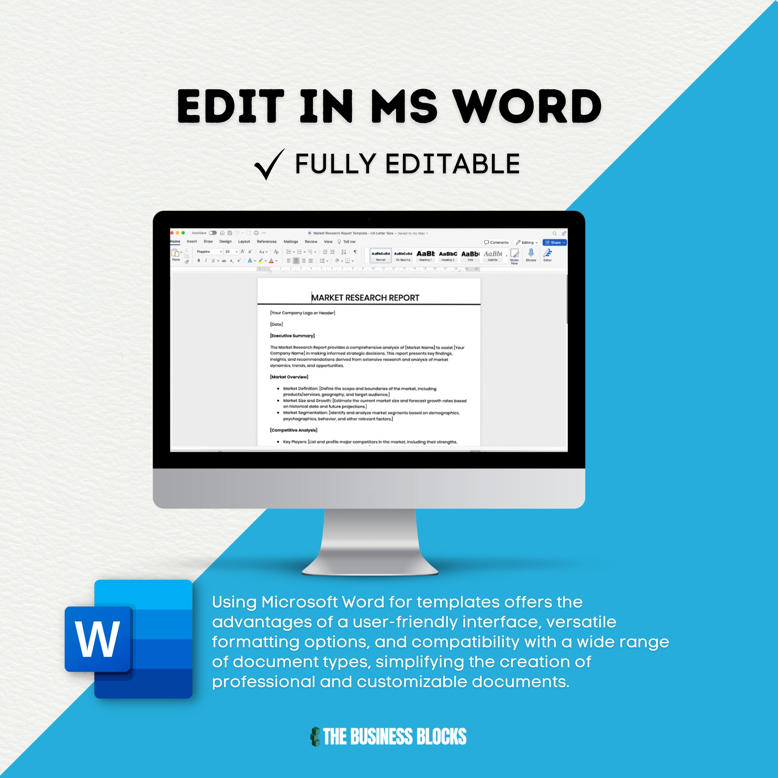 Market Research Report Template: Editable Market Analysis (google Docs ...