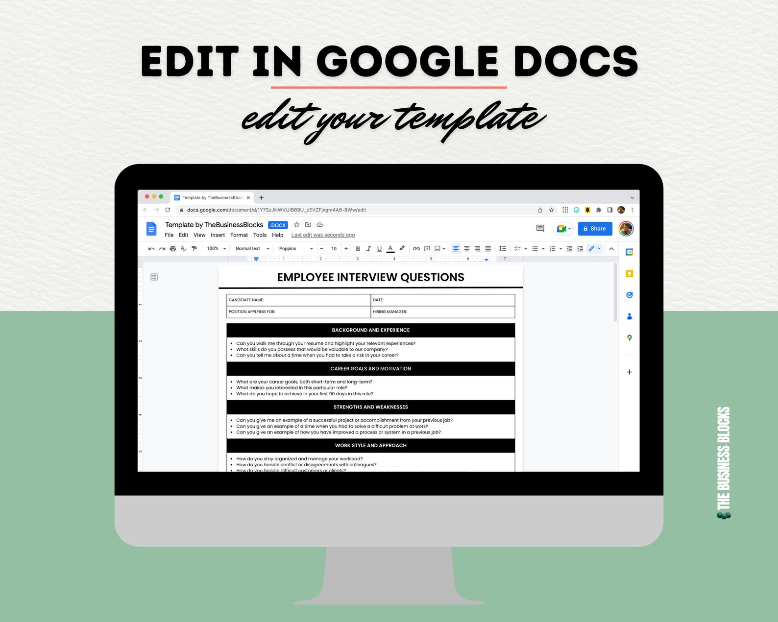 Job Interview Questions Template Interview Prep Interview Guide ...