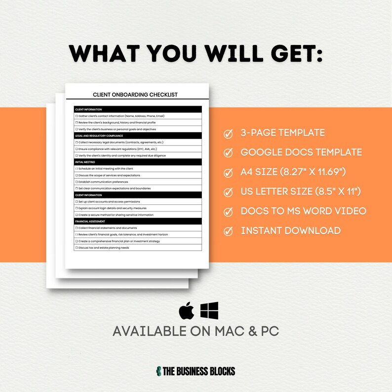 Client Onboarding Checklist Template: Customizable Process Guide ...