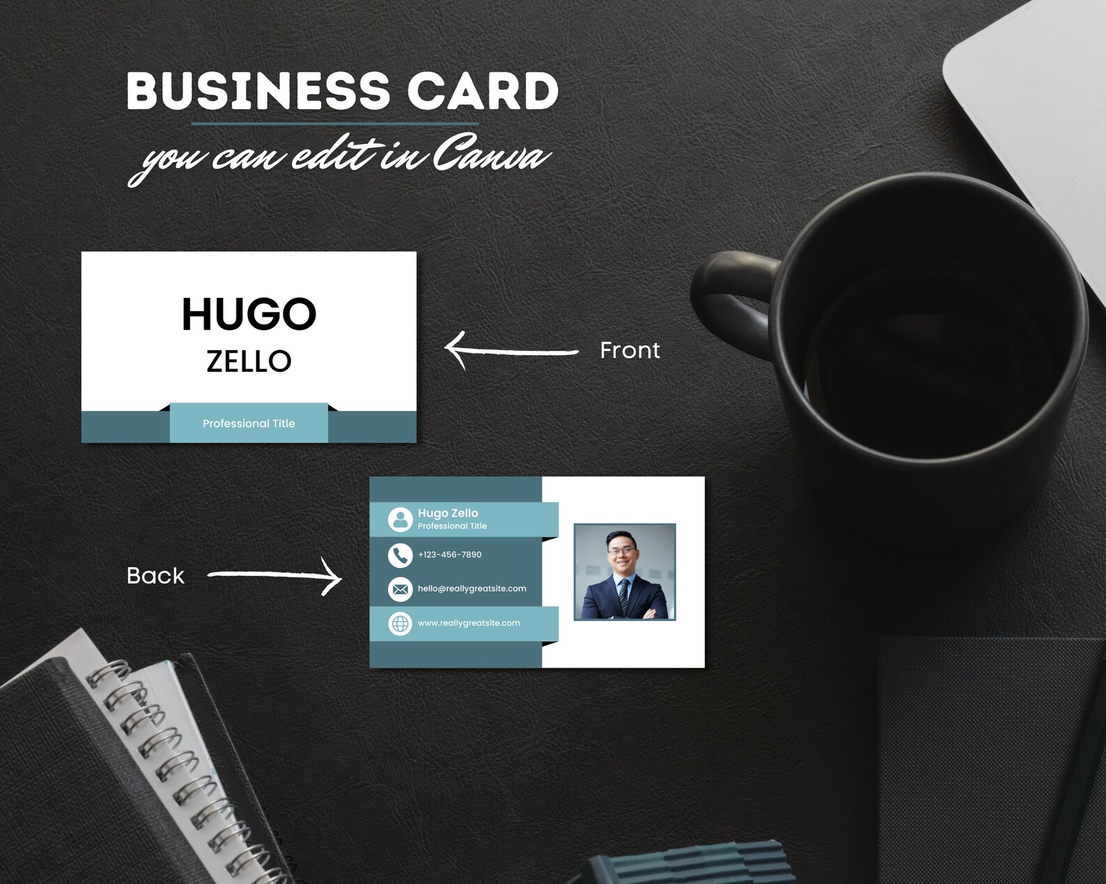 Resume Canva Business Card Templates Simple Modern Resume Template ...
