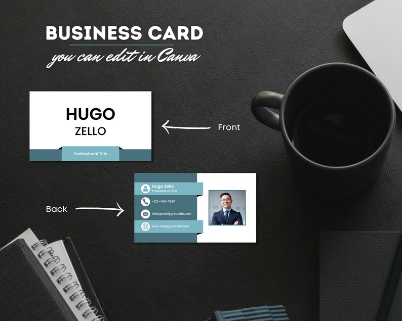 Resume Canva Business Card Templates Simple Modern Resume Template ...