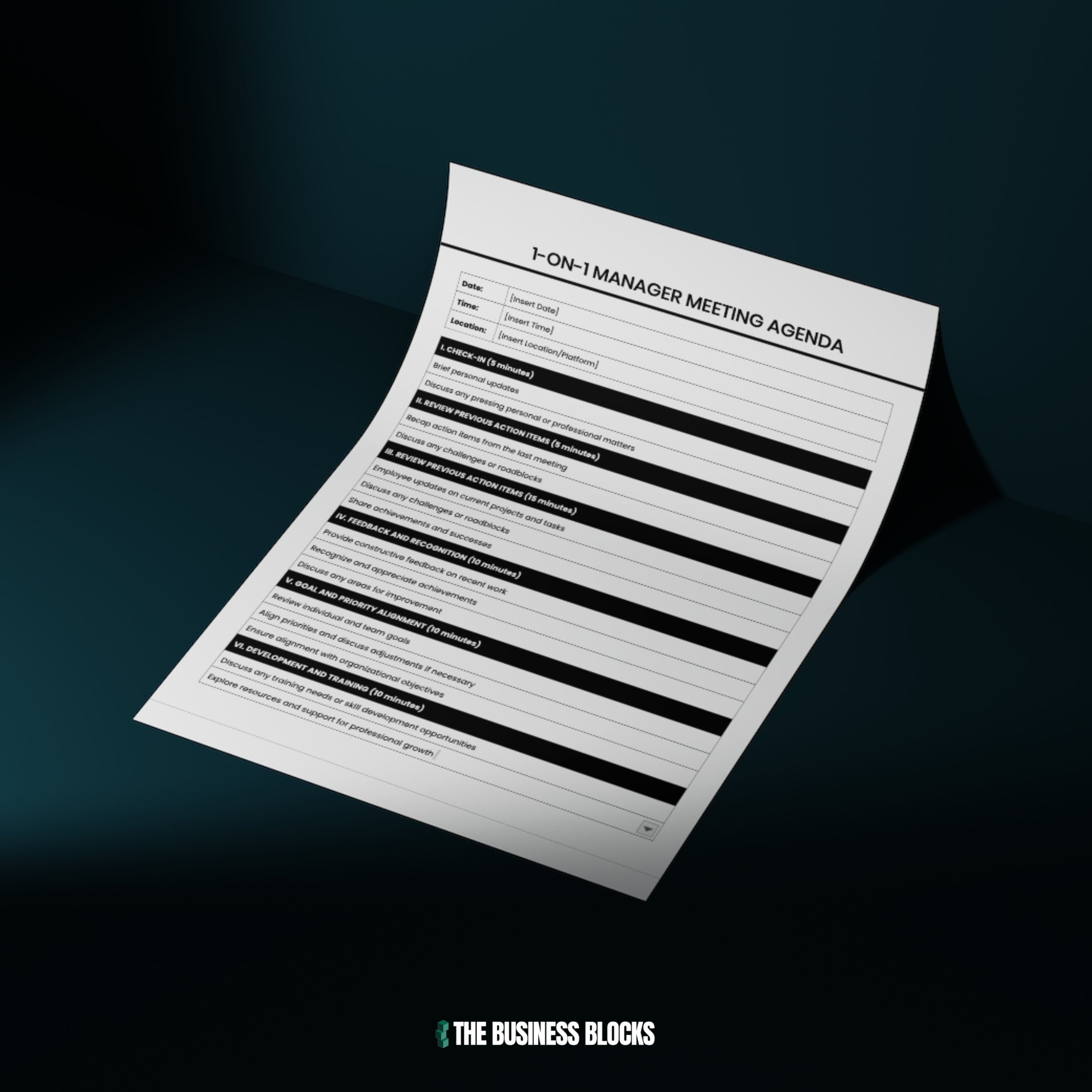 1-on-1 Manager Meeting Agenda Template (google Docs, MS Word) - Etsy