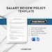 Salary Review Policy Template Human Resources Employee Onboarding HR ...