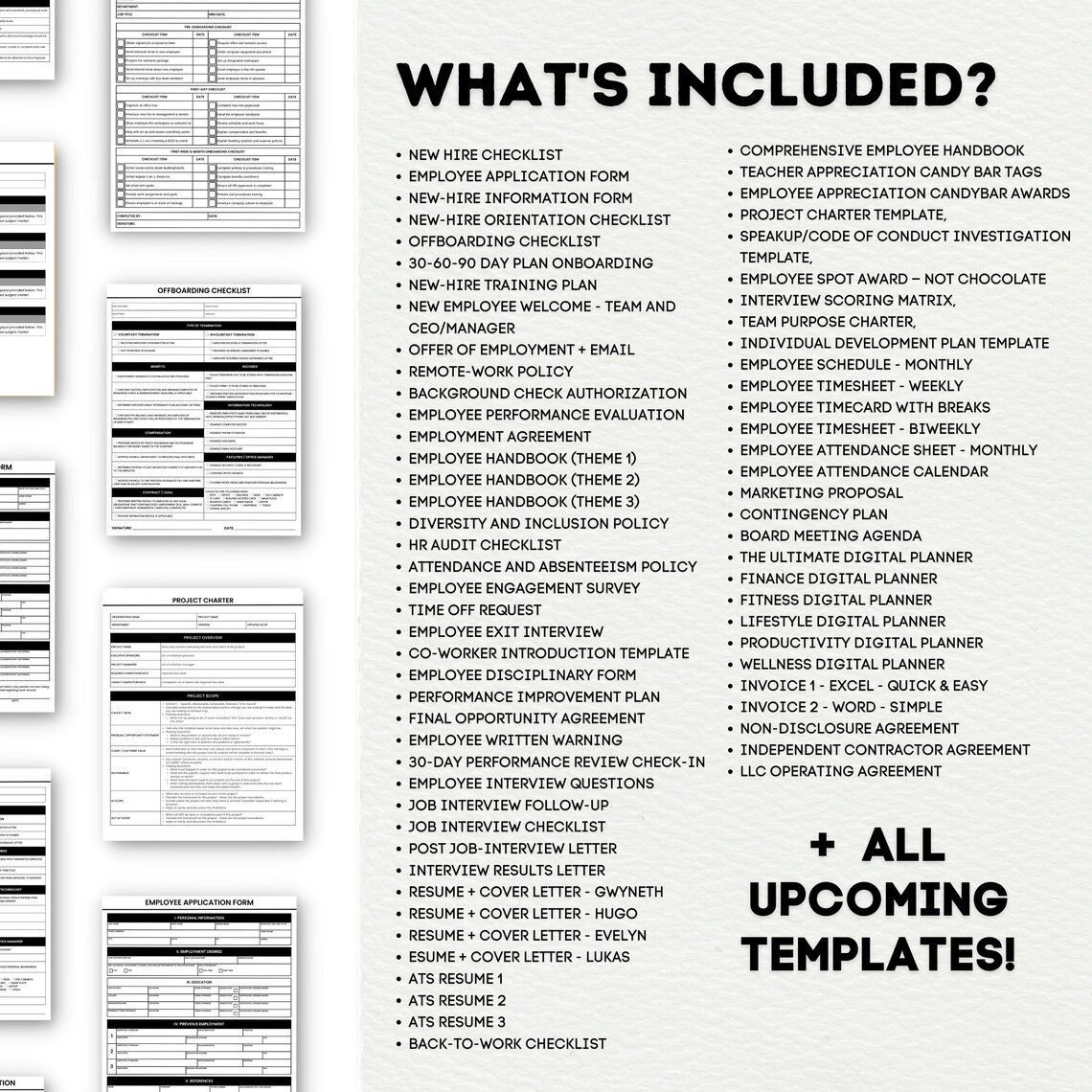Employee Timesheet Template: Weekly Google Sheets & Excel (digital ...