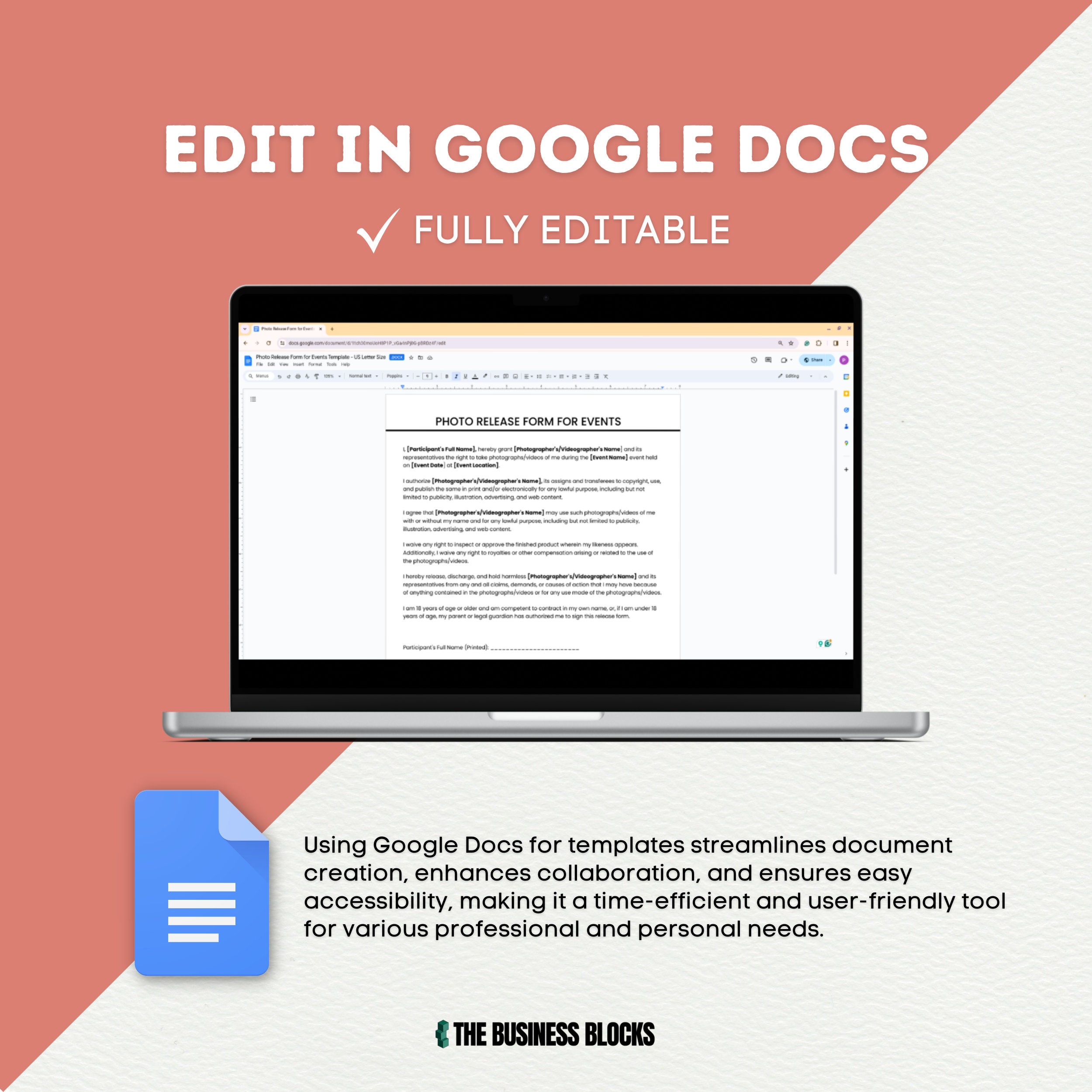 Event Photography Release Form Template Photography Consent Form Photo ...