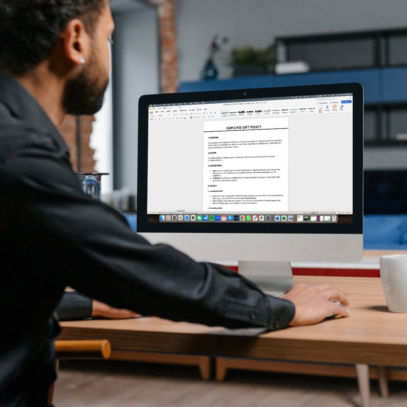 Employee Gift Policy Template Employee Gift Acceptance Policy Employee ...