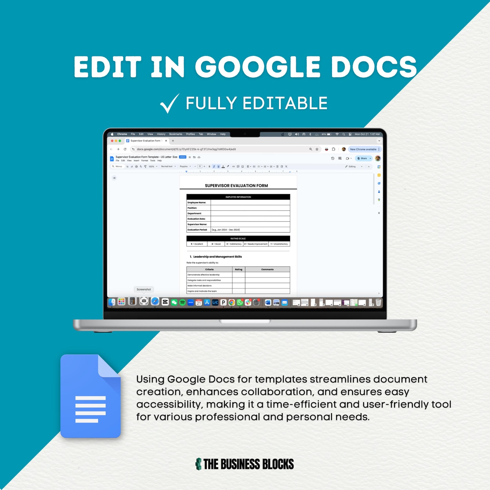 Supervisor Evaluation Form Template Manager Feedback Form Leadership ...