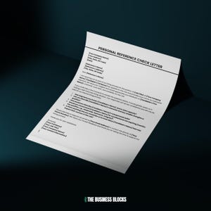 Personal Reference Check Letter Template Professional Reference Check ...