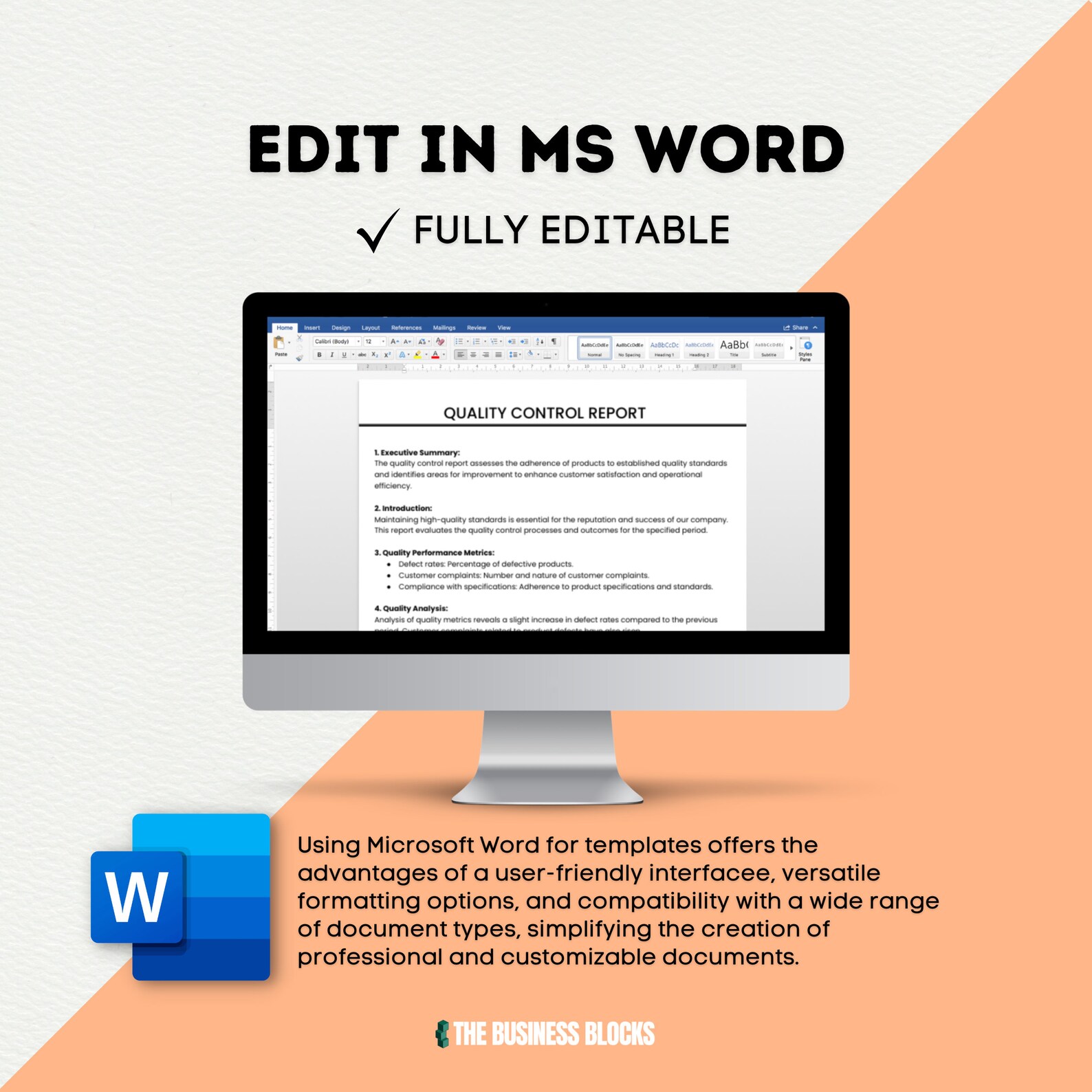 Quality Control Report Template: Product Quality Analysis (google Docs ...
