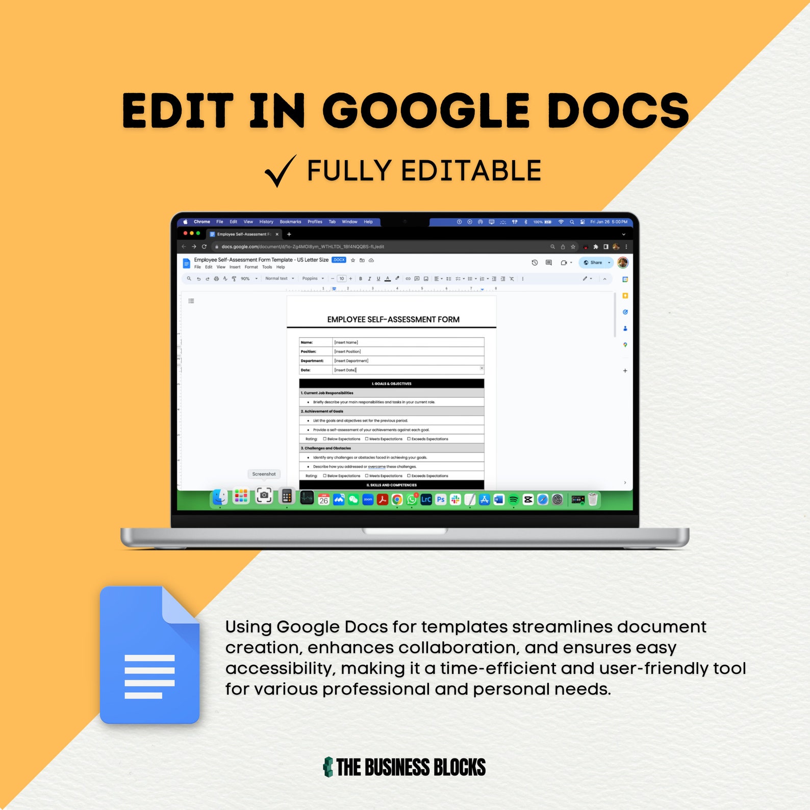 Employee Self-assessment Form Template: Performance Review (digital ...