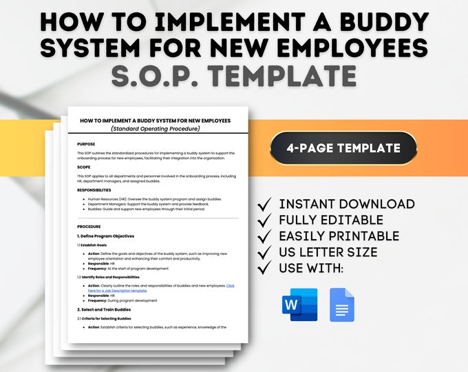 Employee Performance SOP Template: Performance Management (digital ...