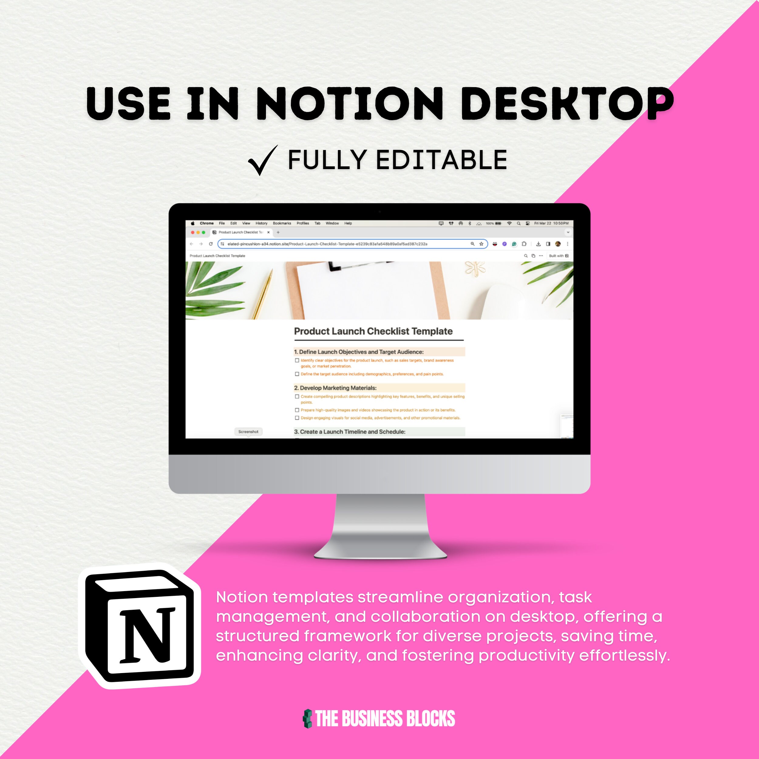 NOTION Product Launch Checklist Template Notion Checklist for Product Launch Planning in Notion ...