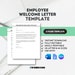 New Employee Welcome Letter Template: Editable Onboarding (canva ...