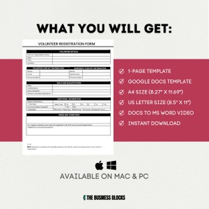 Volunteer Registration Form Template: Customizable Sign-up (digital ...