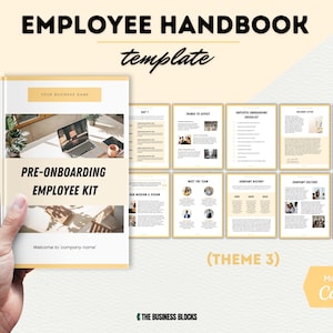 Employee Onboarding Handbook Template: HR Welcome Packet (canva) - Etsy