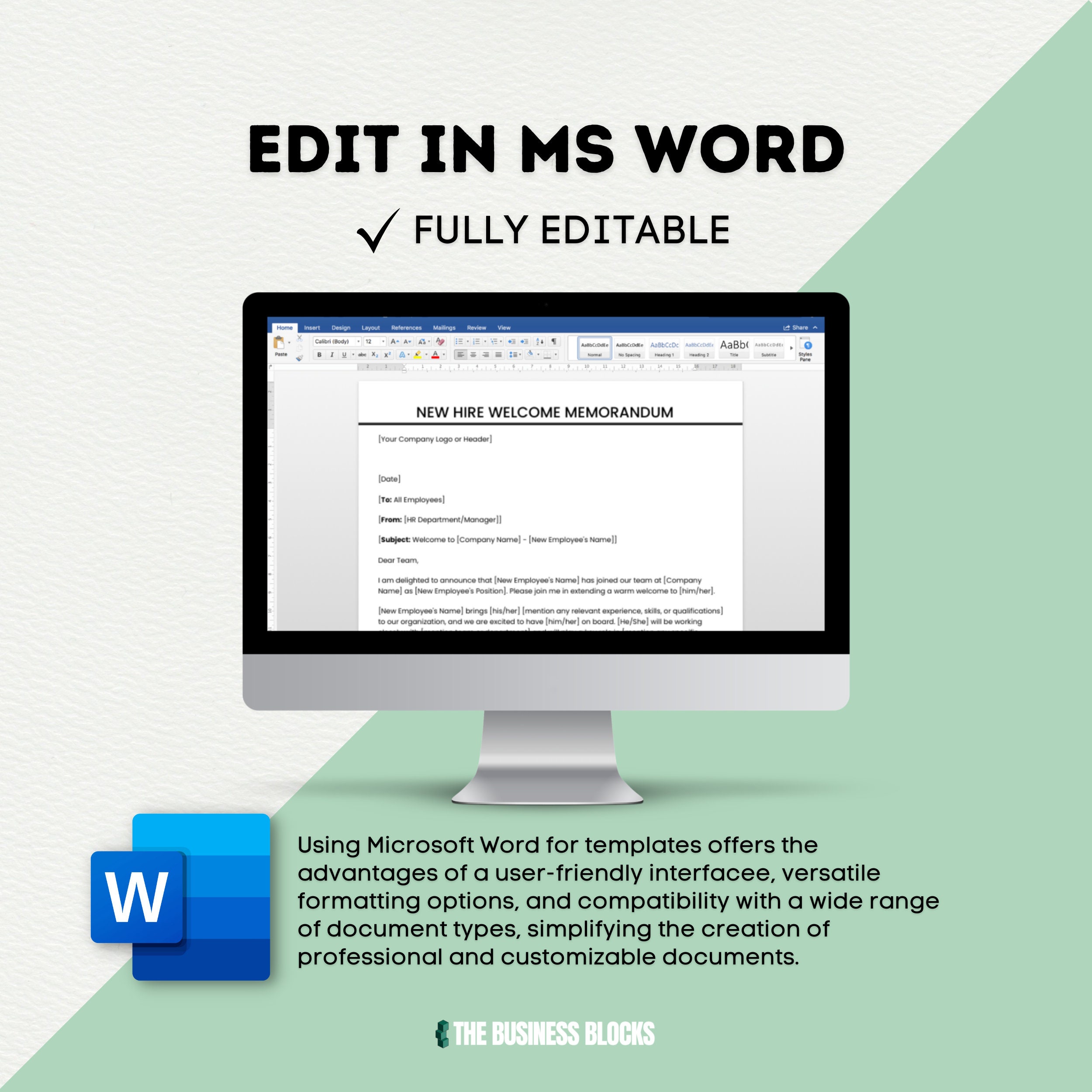 New Hire Welcome Memorandum Template Welcome Memo for New Employees ...