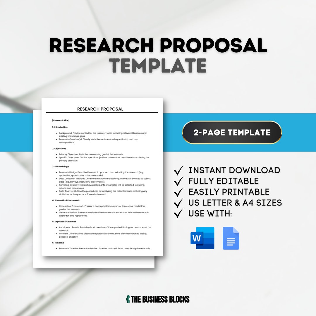 Research Proposal Template: Academic & Professional Writing Guide ...