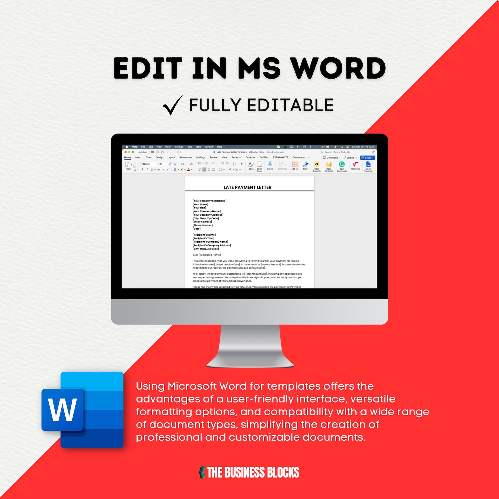 Late Payment Letter Template: Invoice Follow-up (google Docs, MS Word ...