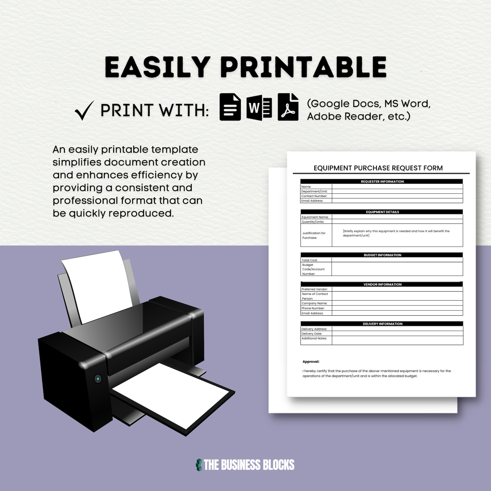 Equipment Purchase Request Form Template Customizable Equipment Request ...