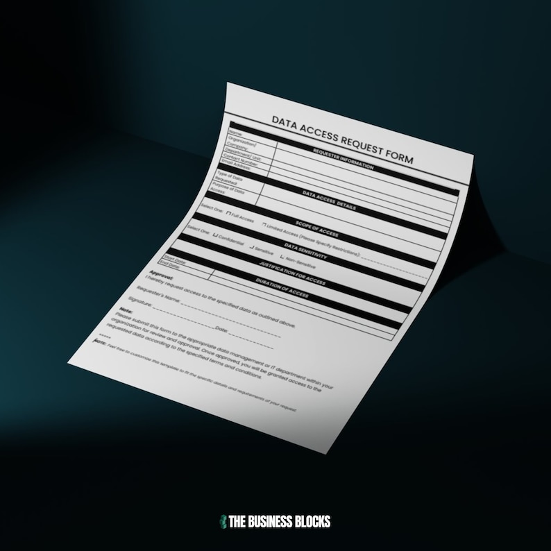 Data Access Request Form Template Data Request Form Template Data ...