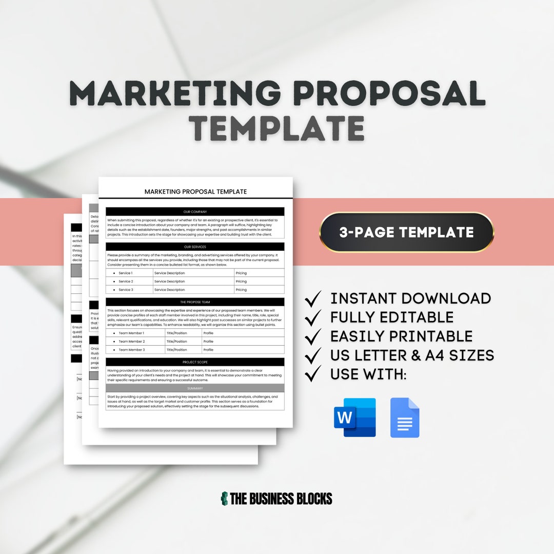 Marketing Proposal Template Business Proposal Template Marketing ...