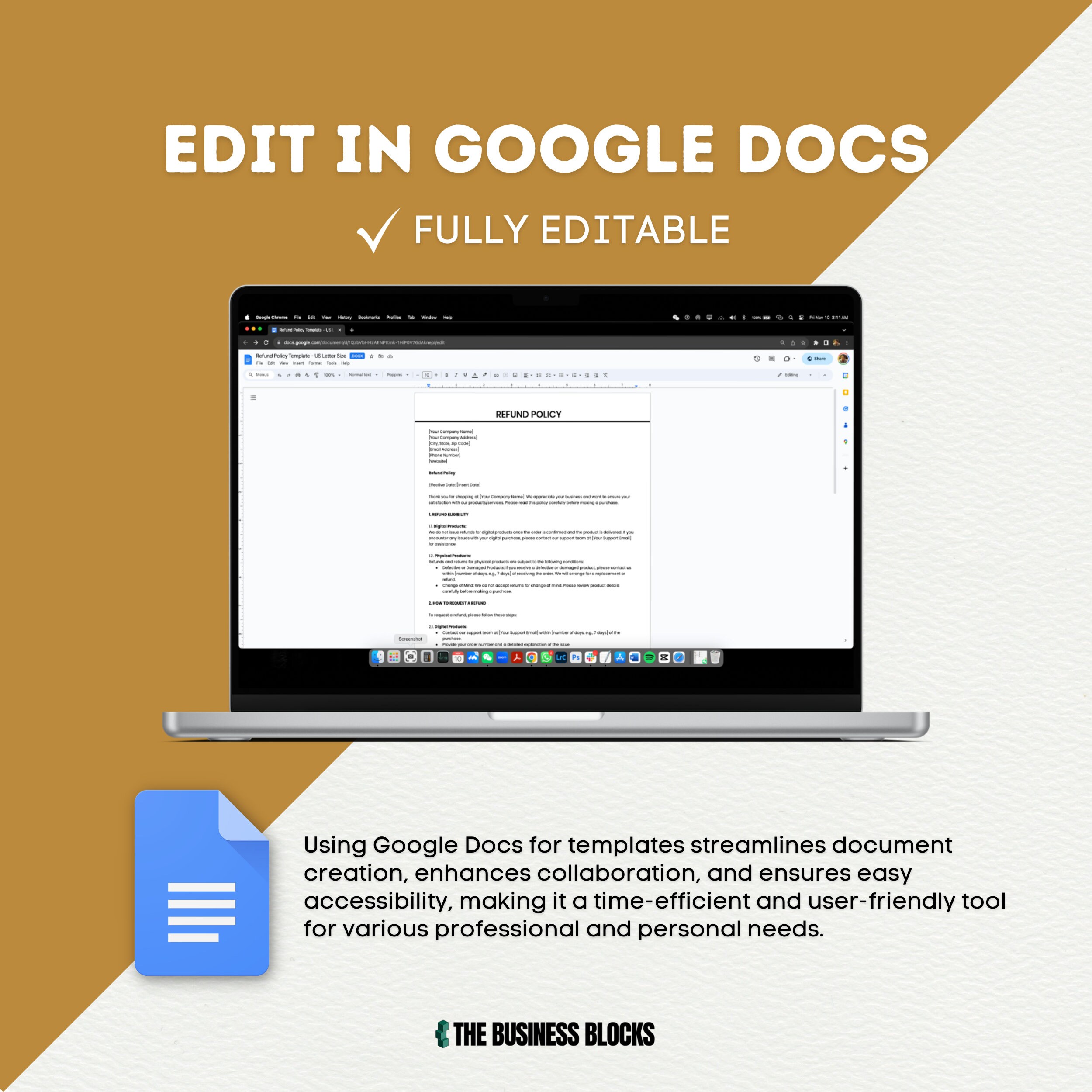 Refund Policy Template Returns and Refunds Money-back Guarantee E ...