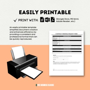 Contract Renewal Request Form Template: Customizable Document (google ...