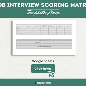 Job Interview Scorecard Template: Business Interview Guide (digital ...