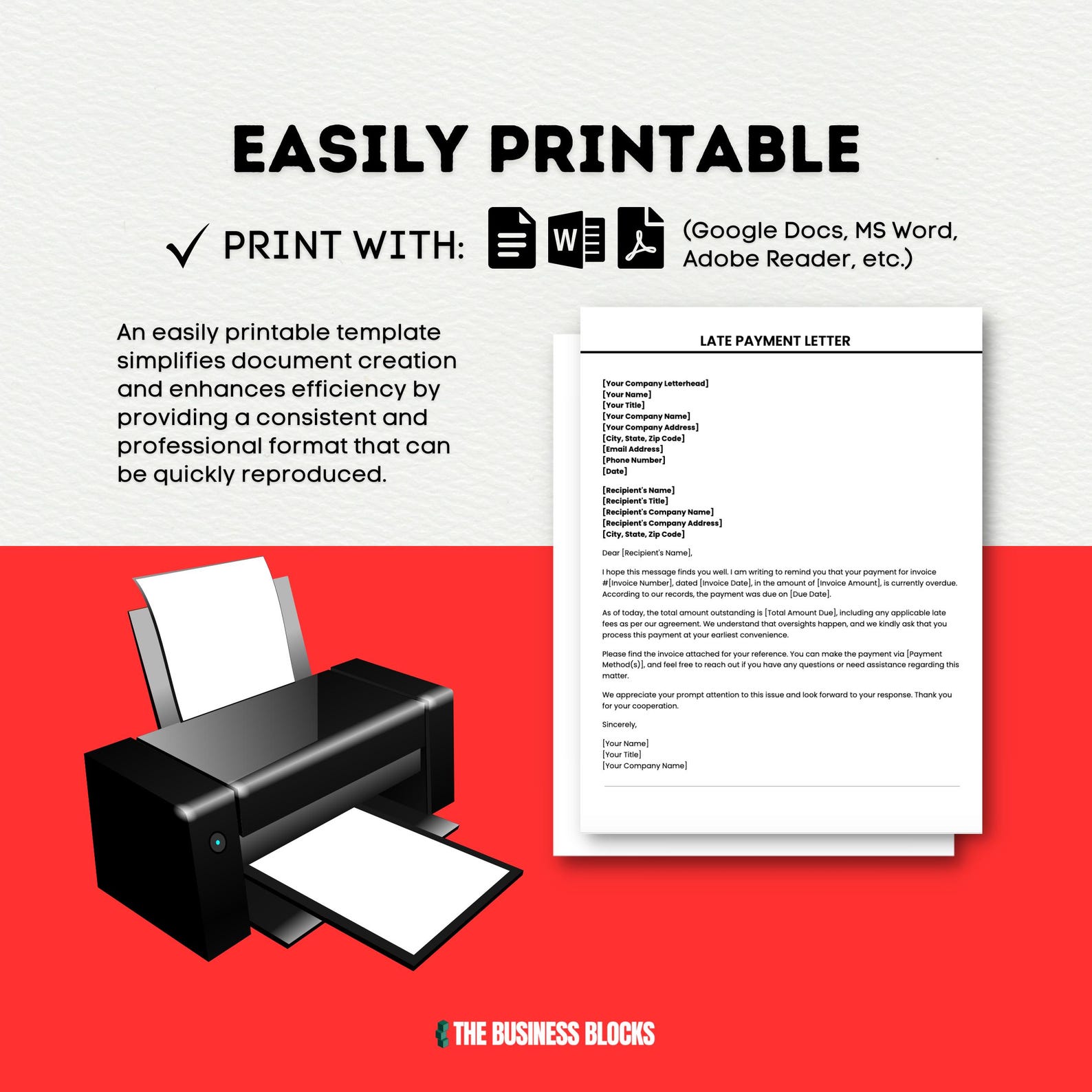 Late Payment Letter Template: Invoice Follow-up (google Docs, MS Word ...
