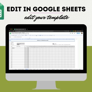 Employee Attendance Tracker: Google Sheet & Excel Template - Etsy