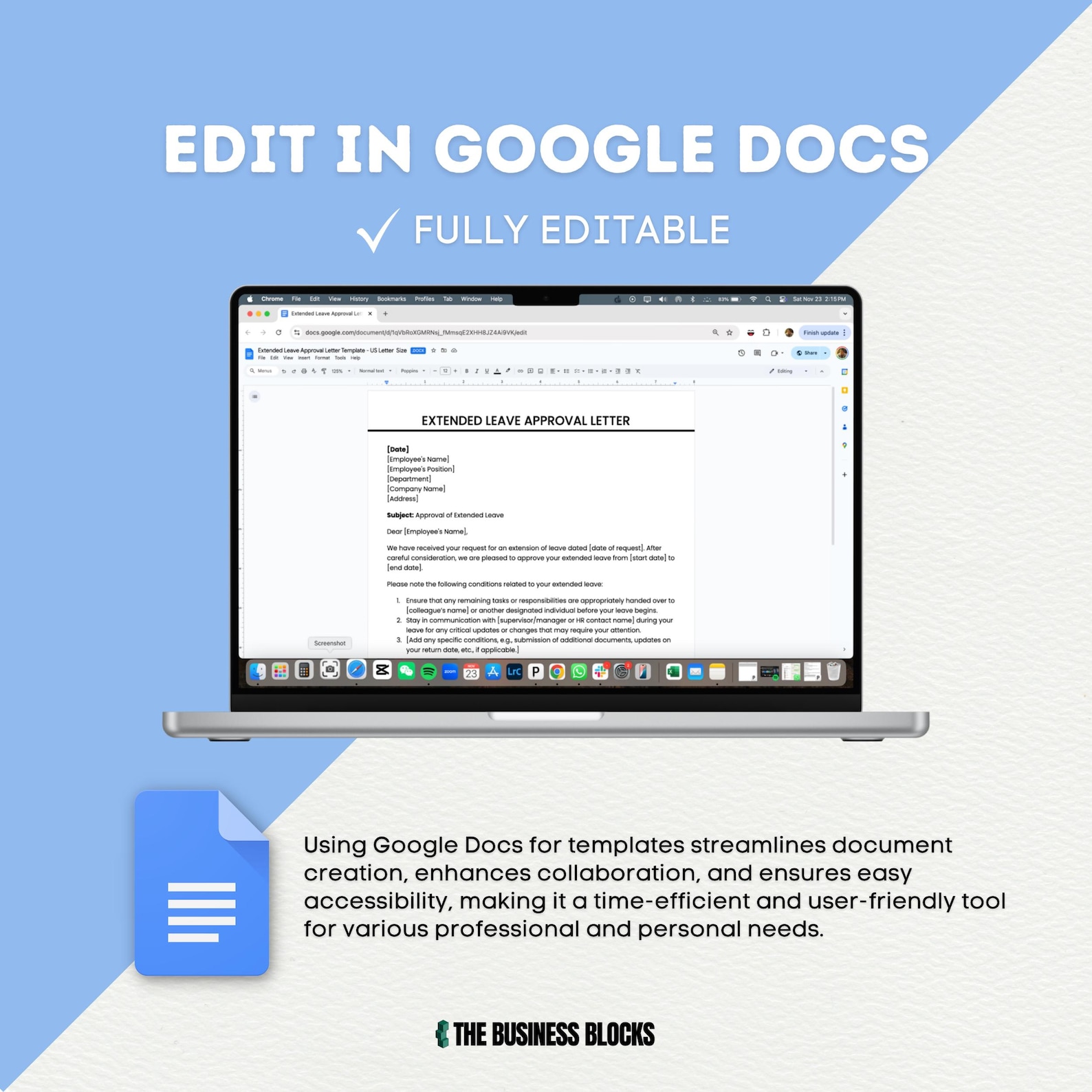 Extended Leave Approval Letter Template (google Docs, MS Word) - Etsy